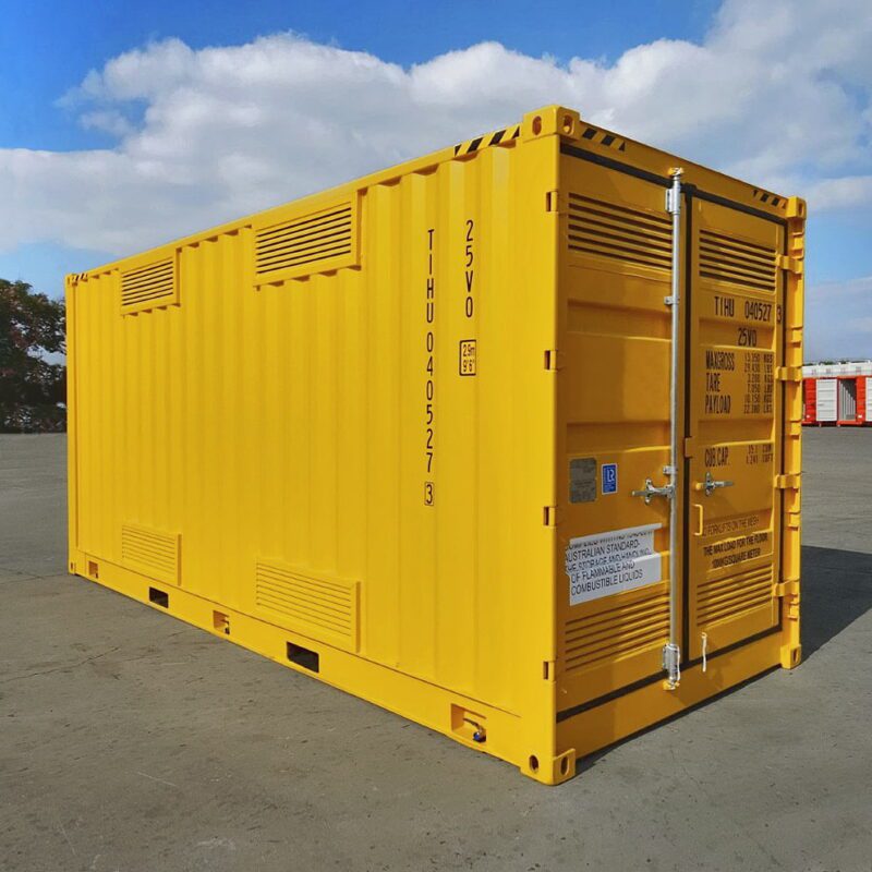 20’HC Openside Dangerous Goods Container - M&B Equipment Sales & Rentals